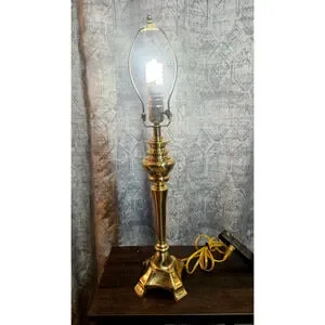 Stiffel | Accents | Vintage Stiffel Heavy Brass Trophy Table Lamp Mcm ...